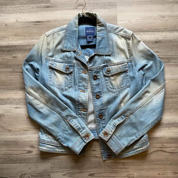 Faconnable | Jackets & Coats | Faonnable Distressed Denim Jacket | Poshmark